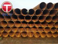 China Submerged Arc Welding Steel Tubing Double Spiral Din30670 Round Shape For Gas for sale