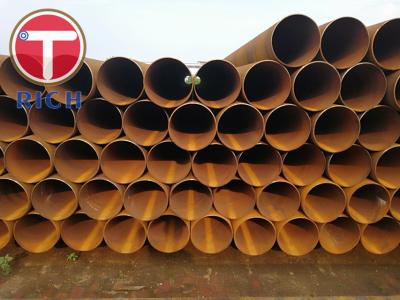 China Submerged Arc Welding Steel Tubing Double Spiral Din30670 Round Shape For Gas for sale