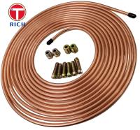 China SAE J527 Copper-Plated Bundy Tube with 4.76-12.7 mm Outer Diameter for Brake Line Applications for sale