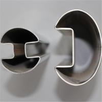 China Oval Single Slot Stainless Steel Tube ASTM A554  Welded Decorative for sale