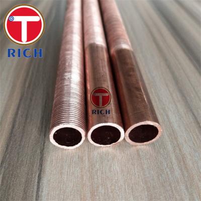 China Low Fin Seamless Copper Alloy Tube C10200 B75 12.7×1.2mm Annealed Finish for sale