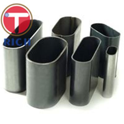 China Flat Sided Elliptical Welded Carbon Steel Pipe Oiled Surface High Strength for sale