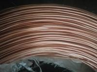 China Copper Coating 0.4μM Single 4.76x0.65 Welded Steel Tube for sale