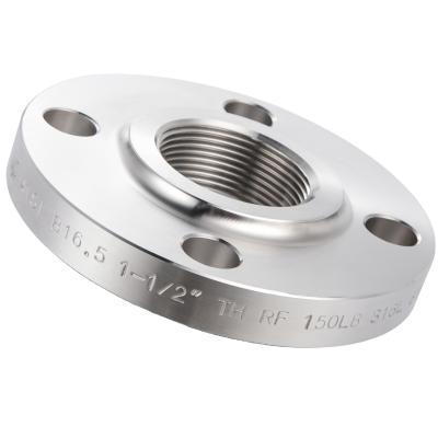 China 316Ti Pipe Fittings Stainless Steel Threaded Flange DIN2630WN for sale