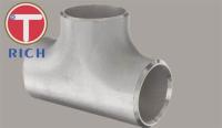 China ASME B16.9 Stainless Steel Reducing Tee Equal Tee Pipe Fitting SCH5 for sale