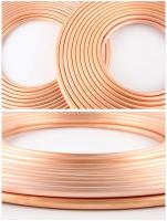 China Cold Drawn Hollow Copper Tube C1100 Air Conditioning Coil Tinned for sale