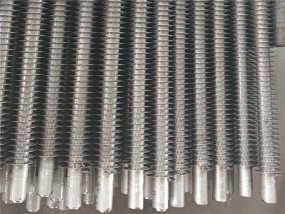 China 0.3mm Thickness Aluminium Finned Tubes For High Temperature Heat Conduction Oil for sale