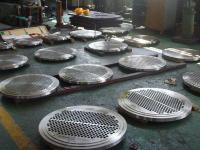 China Q345R Drilling 95mm Heat Exchanger Tube Sheet For Large Central Air Conditioning for sale