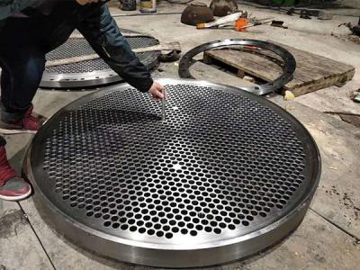 China 16mn Heat Exchanger Tube Sheet For Pressure Vessel Steam Turbine for sale