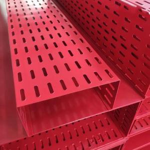 China 2m 6m Length Electrostatic Powder Coated Perforated Cable Tray with CP1-100x200 for sale