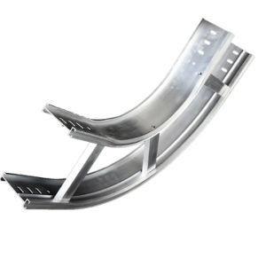 China 25mm 300mm Side Rail Height Galvanized Aluminum and Magnesium Ladder Cable Tray with Hole for sale