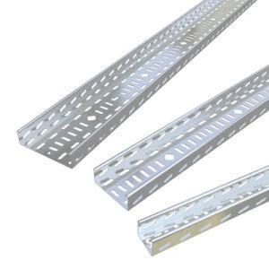 China Length 2m 6m High Strength Corrosion Resistant Stainless Steel Perforated Cable Tray C1-100X200 for sale