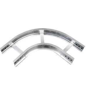 China Ladder Type Galvanized Aluminum and Magnesium Cable Tray Customizable Side Rail Height for sale