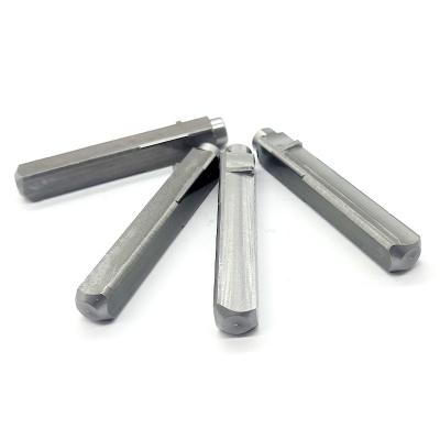 China Custom Carbon Steel Hexagonal Precision Machined Pins CNC Non Standard Parts 45# for sale