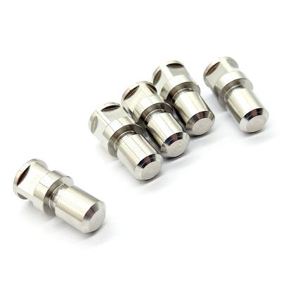 China Custom Precision CNC Machining Nickel Plated Hex Flange Threaded Inserts ±0.01mm Tolerance for sale