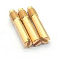 China High Precision CNC Machining Brass Screw Thread Dowel Pin - 14 Day Sample Lead Time with Multiple Material Options for sale