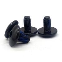 China Steel Round Head Hex Screw with Black Oxide Coating and Thread Locking Technology for Anti-Loosening Applications for sale