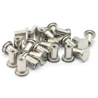 China Stainless Steel Flat Head Rivets with Anodized Finish - Custom CNC Machining for 6061 Aluminum, 304 Stainless Steel Parts for sale
