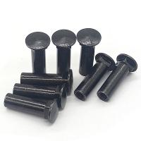 China Black Flat Head Aluminum Rivets M2 M3 M6 M8 M10 M12 with Black Zinc Plating - Custom Sizes Available for sale