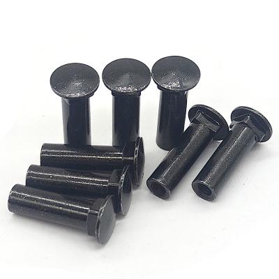 China Black Flat Head Aluminum Rivets M2 M3 M6 M8 M10 M12 with Black Zinc Plating - Custom Sizes Available for sale