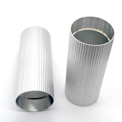 China Custom CNC Machined Aluminum Knurled Cylinder Tube | Corrosion Resistant | ±0.01mm Tolerance | 6061/7075 Alloy Options for sale