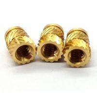 China Brass Knurled Nut M2 M3 M4 M5 M6 Thread Insert 6.3mm 10mm Diameter Precision CNC Machined for sale