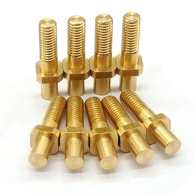 China Custom Gold Plated Automotive Bolts & Nuts - High Precision CNC Machined Fasteners with 20+ Material Options and ISO Certification for sale
