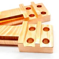 China Custom Precision CNC Machined Copper Terminal Block 99.9% Pure High Conductivity Industrial for sale