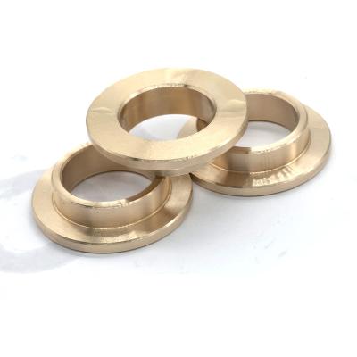 China CNC Machined Flanged Aluminum Bronze Bushing ±0.01mm Tolerance High Precision Wear Resistant for sale