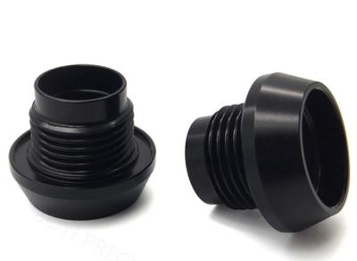 China Aluminum Alloy CNC Machined Thread Cover Connecting Sleeve Custom Car Parts 6061 for sale