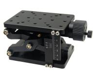 China Precision 3D Experimental Displacement Platform 50mm Travel 8kgf Load Manual Z Axis Lift for sale