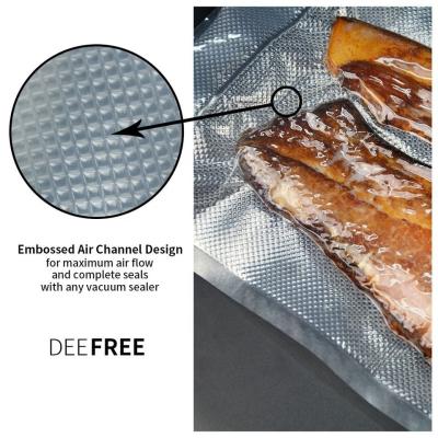 China Embossed Vacuum Bag Roll 8x100ft 4mil PA/PE for Sous Vide Cooking for sale