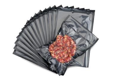 China Heavy Duty 5mil Food Vacuum Bags Transparent Black 70-125mic 6x10 8x12 11x14 for sale