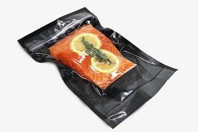 China Clear Black Zipper Closure Vacuum Sealer Bags 8x12 Inch 3mil Thick for sale