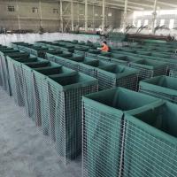 China Galfan 4mm Bastion Barrier Welded Gabion Retaining Wall for sale