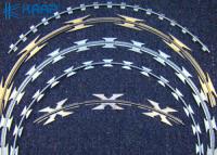 China Safety Flat Wrap Razor Wire Long Lifespan High Strength For Military Affairs for sale