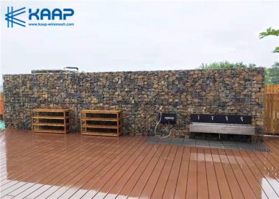 China Shear Resistance Welded Mesh Gabion , Rock Baskets Wire Mesh Decorative Design for sale