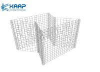 China Explosion Proof Welded Mesh Gabion , Gabion Rock Cages Defensive Container Barrier for sale