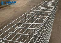 China Low Carbon Galvanised Gabion Baskets ISO9001 SGS Certification Easy Installation for sale