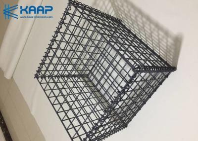 China PVC Powder Galvanized Welded Mesh Gabion Black Color Customized Size Diameter for sale