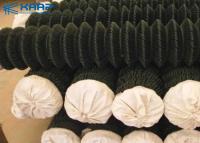 China Green PVC Coated Woven Wire Mesh Chain Link for sale