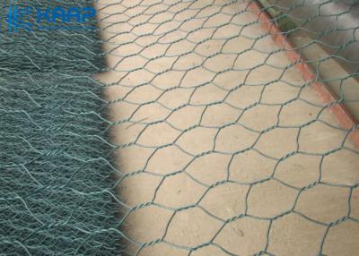 China PVC Woven Gabion Baskets Heavy Hexagonal Mesh 3.4mm Selvage Wire Easily Construct for sale