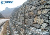 China High Tensile Wire Mesh Gabion Durable Pvc Coating Rust Proof For Landscaping for sale