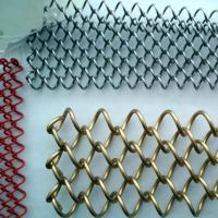 China Diamond Chain Link Aluminum 2.0mm Decorative Wire Mesh for sale