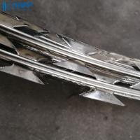 China Galvanized Steel Protection Safety Fence Single Razor Barbed Wire for sale