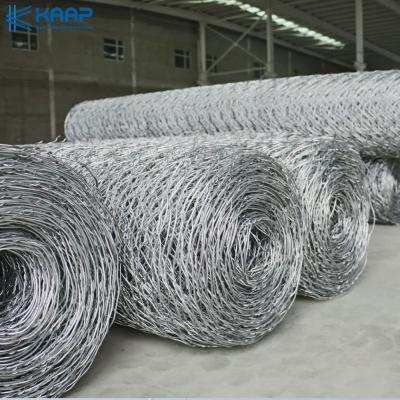 China Galvanized Heavy Hexagonal 0.3mm Woven Wire Mesh for sale