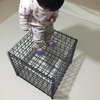 China Powder Coated 8mm 50x100mm Welded Gabion Box for sale
