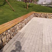 China Decorative Welded Stone Fence Galfan Gabion Mesh for sale