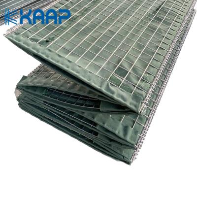 China 50x50 Welded Wire Mesh Defensive Barrier Gabion Wall for sale