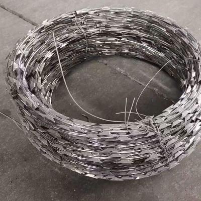China 2.5mm Hot Dip Galvanized BTO-10 Razor Barbed Wire for sale
